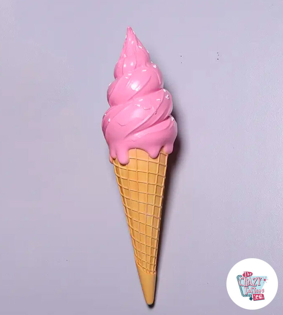 Increíble Figura Decoracion Cono Helado de Pared Suave